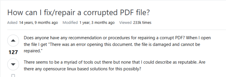 Quick and Effective Ways to Repair Corrupted PDF Files